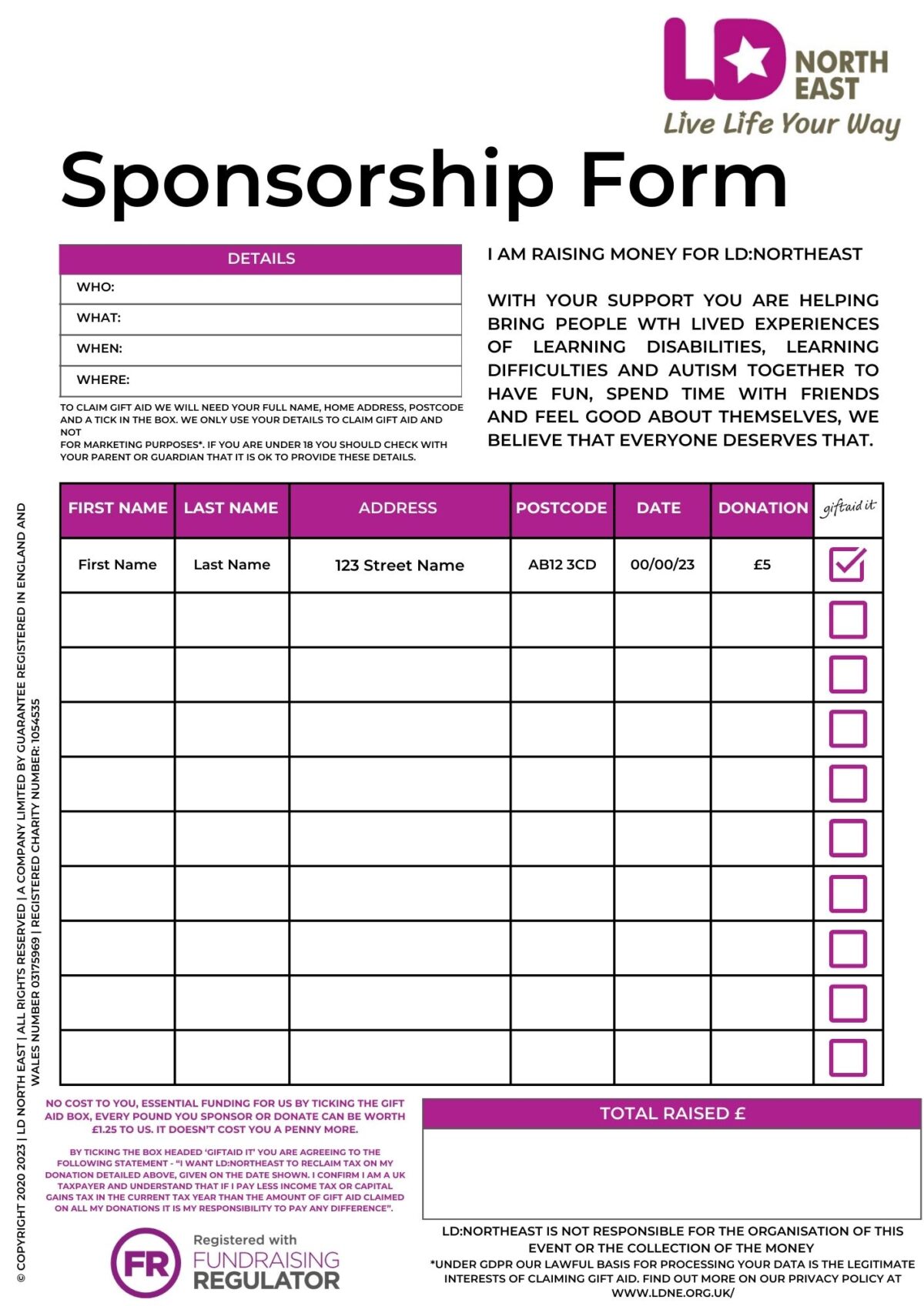 Fundraising Resources - LD:NorthEast