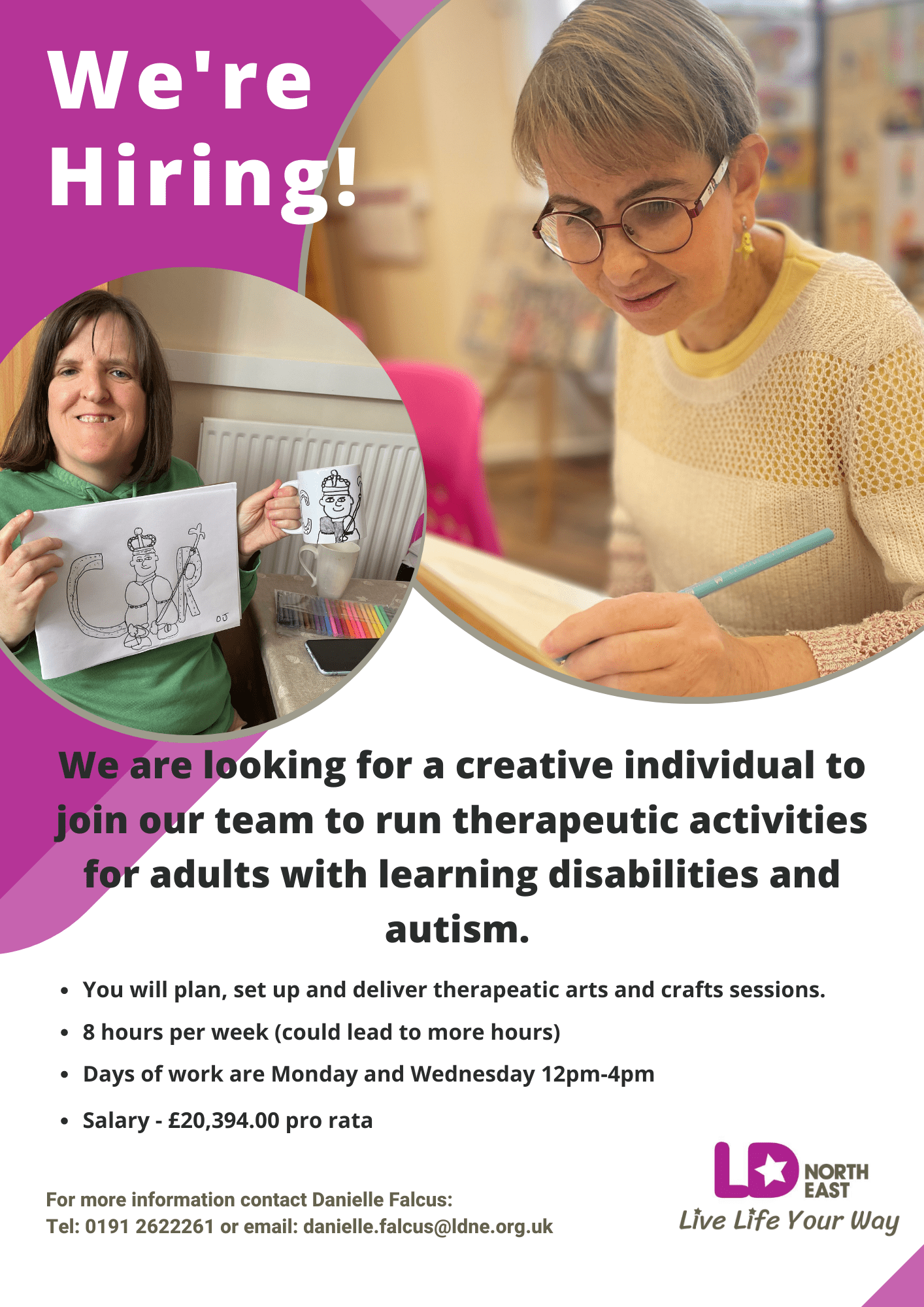 Jobs - Work for us - LD:NorthEast - Registered Charity